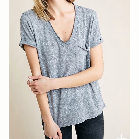 Anthropologie | Tops | Anthropologie Tla Pocket Tee Yellow Cotton Top ...
